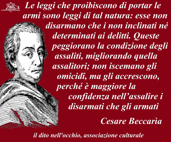 Cesare Beccaria – Il dito nell'occhio